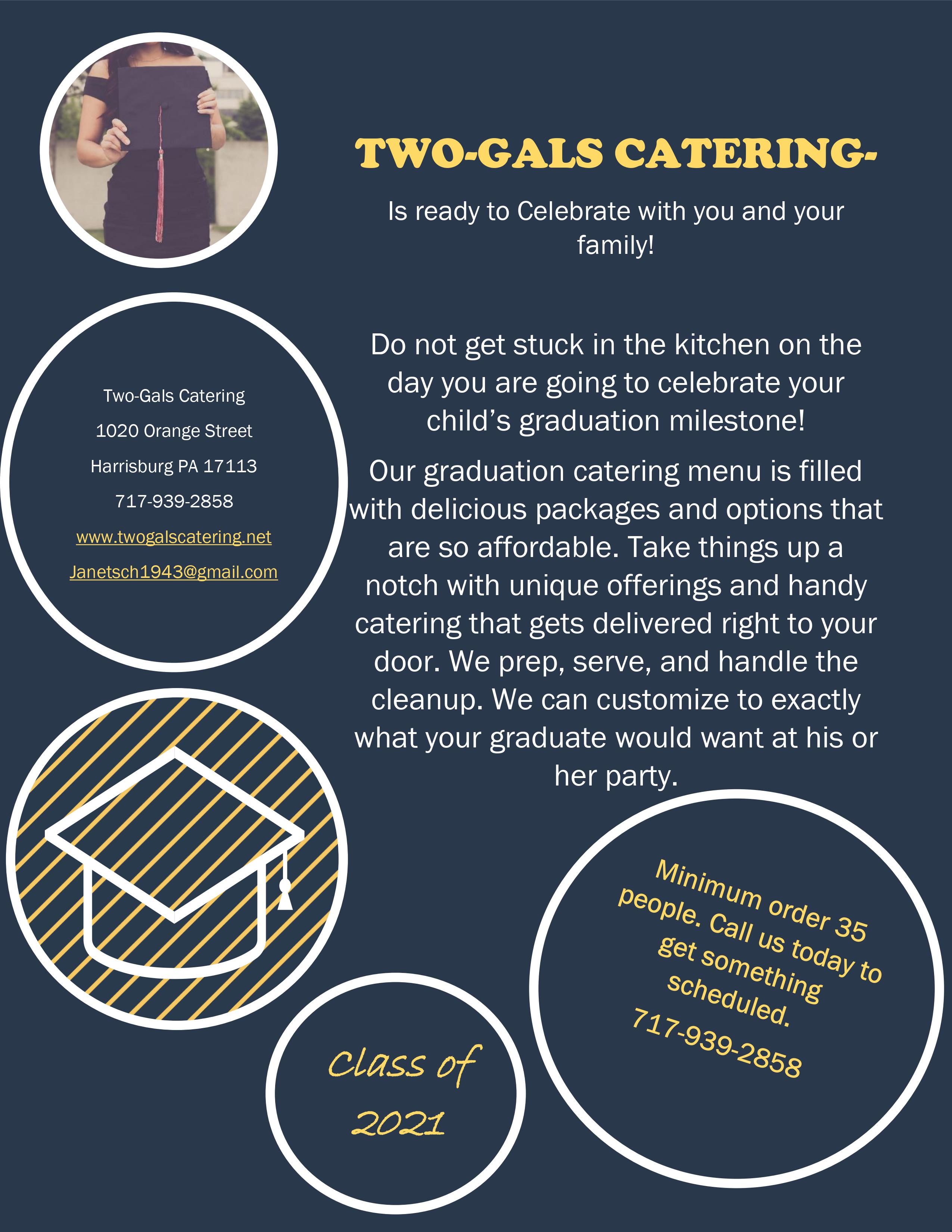Harrisburg, PA's Favorite Caterers | Two Gals Catering